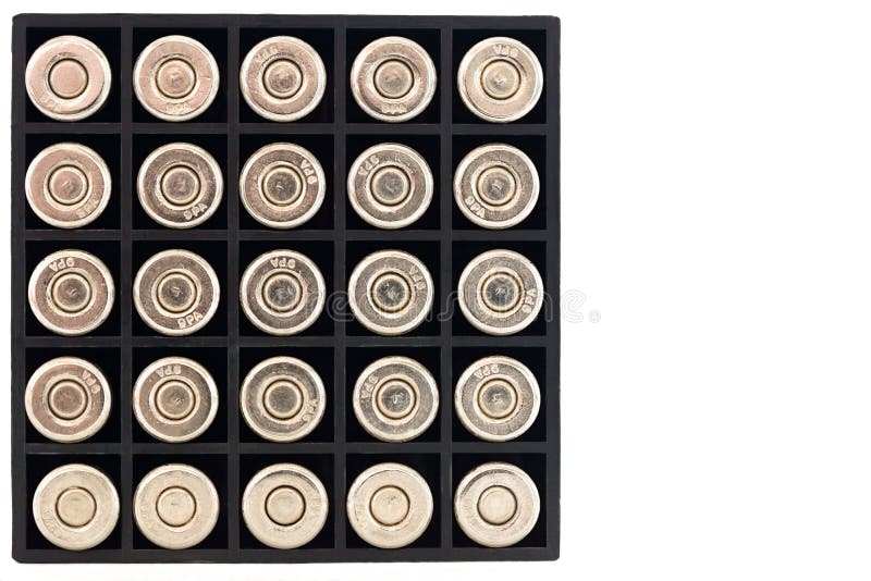 Bullet packing isolated stock photo. Image of caliber - 220868214