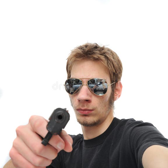 Pistol Grip Pump stock photo. Image of staring, sunglasses - 11942214