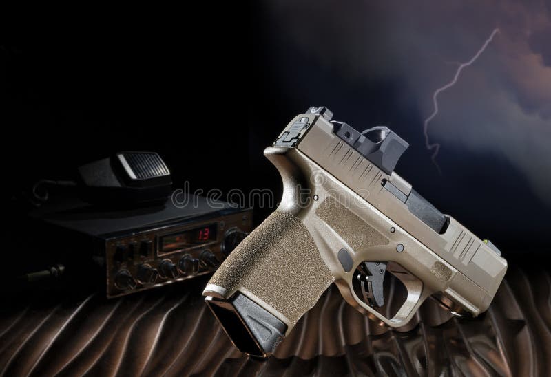 Pistol and Ham Radio with Lightning Storm Behind Stock Image - Image of ... Pistol and Ham Radio with Lightning Storm Behind Stock Image - Image of ...