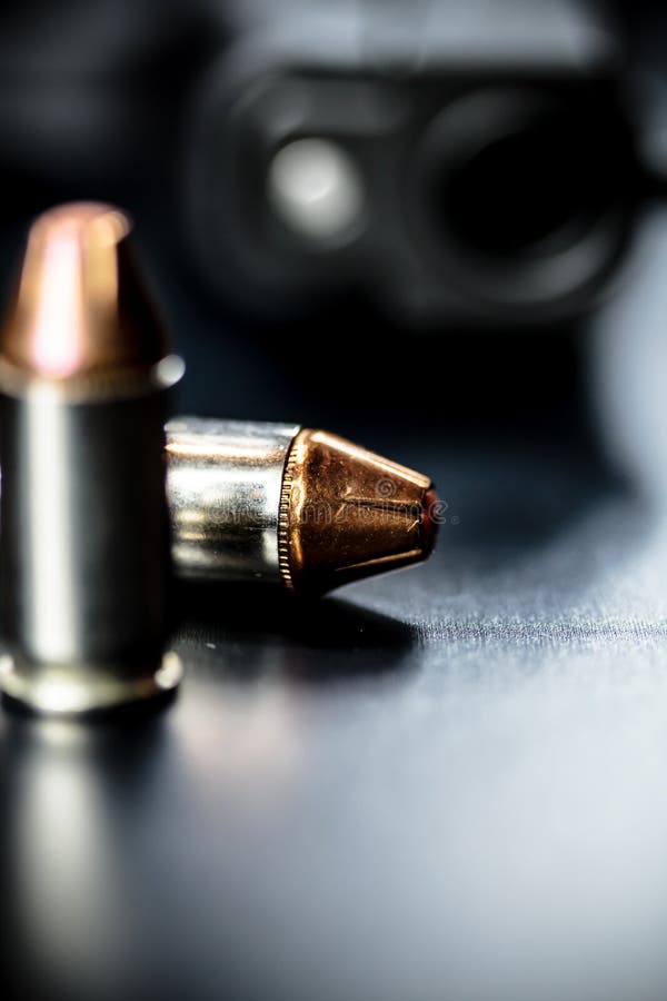 Pistol Handgun and Bullets stock image. Image of bullet - 107120739