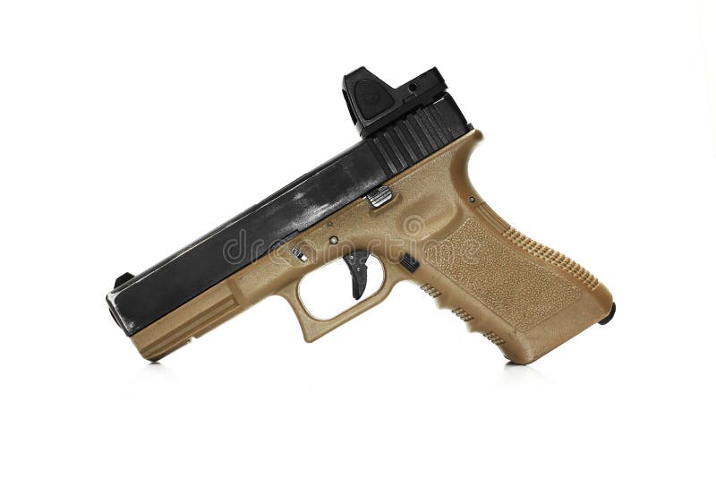 Pistol handgun weapon stock image. Image of handgun, bear - 73771425