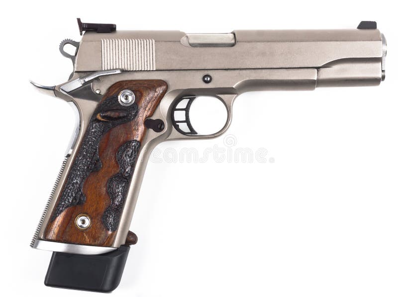 1911 type 45 pistol stock photo. Image of police, steel - 8144408