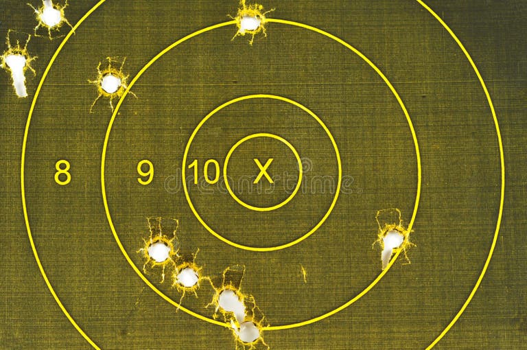 Pistol Target - Off Target stock image. Image of target - 7851675