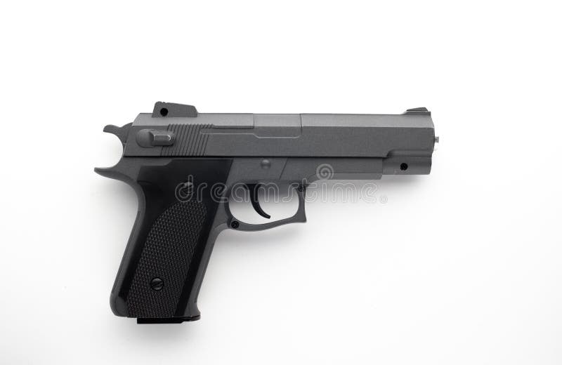 Pistola moderna negra foto de archivo. Imagen de firearm - 192951006