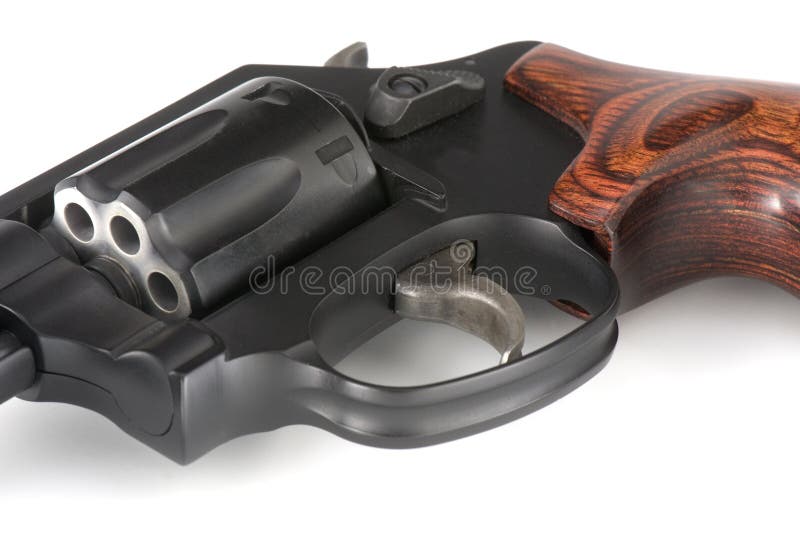 Revólver Pequeno Que Encontra-se Em Uma Tabela Imagem de Stock - Imagem ...