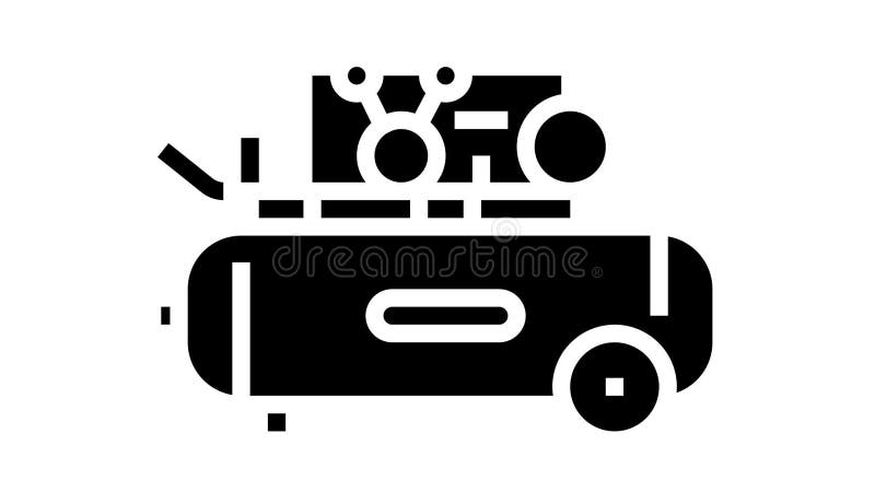 Membrane Compressor Glyph Icon Animation Stock Footage - Video of tank ...