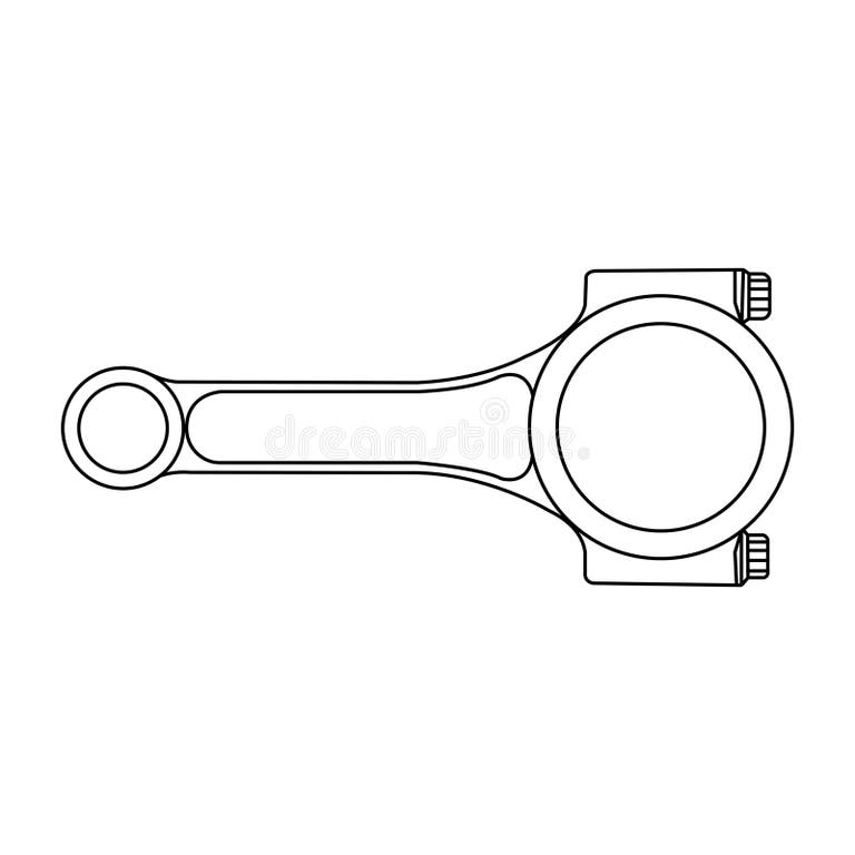 Piston arm icon stock vector. Illustration of workshop - 292566831