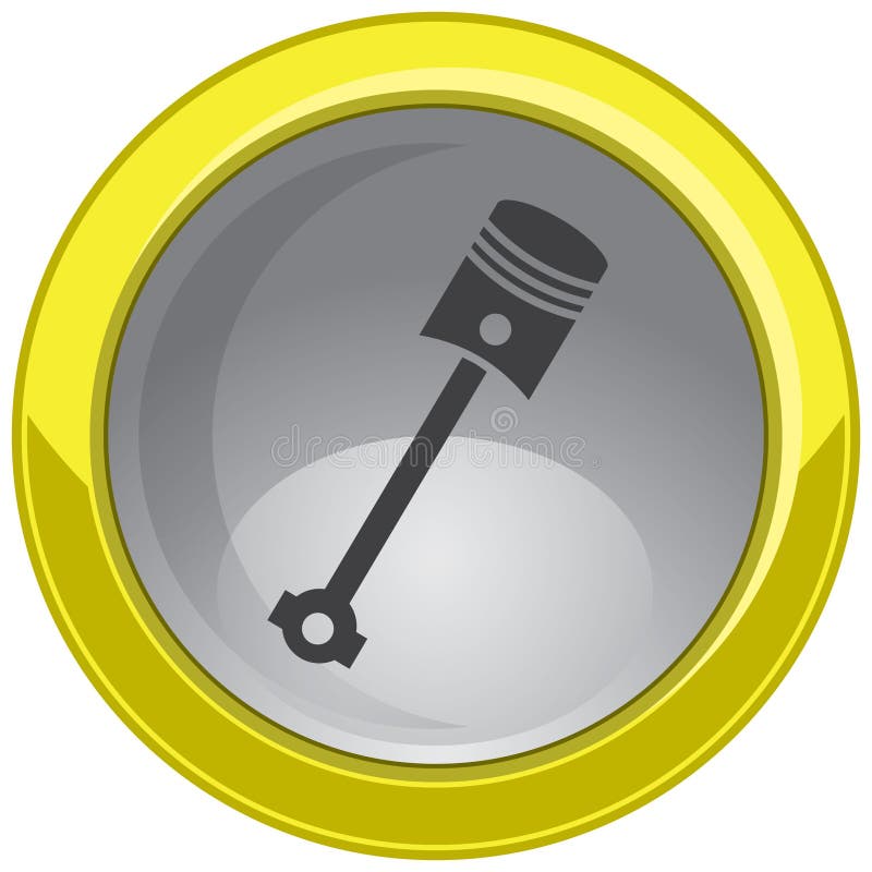 Piston Button. Vector Illustration Decorative Design Stock Vector ...