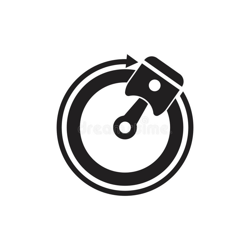 Piston Circle Motion Design Geometric Logo Vector Stock Vector ...