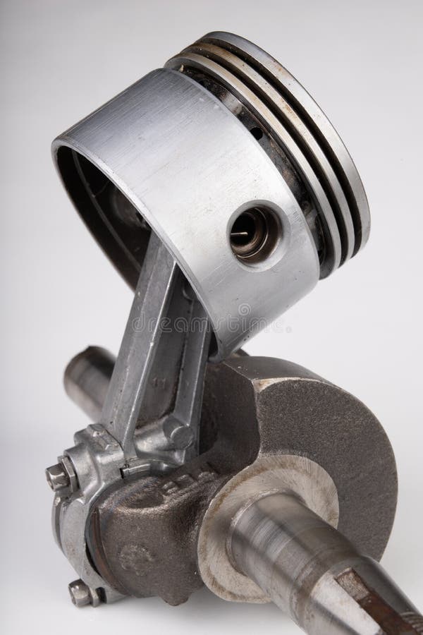 Piston and Connecting Rod of a Small Combustion Engine. Components ...