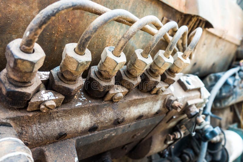 Piston of Diesel Engine Electric Generator Stock Image - Image of drive ...