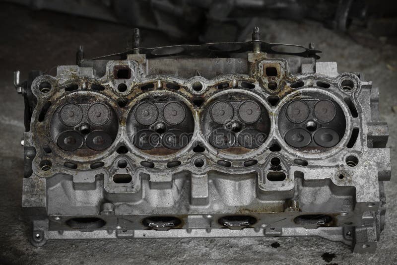 Engine Piston Removed from the Engine Bore for Repair, Machine ...