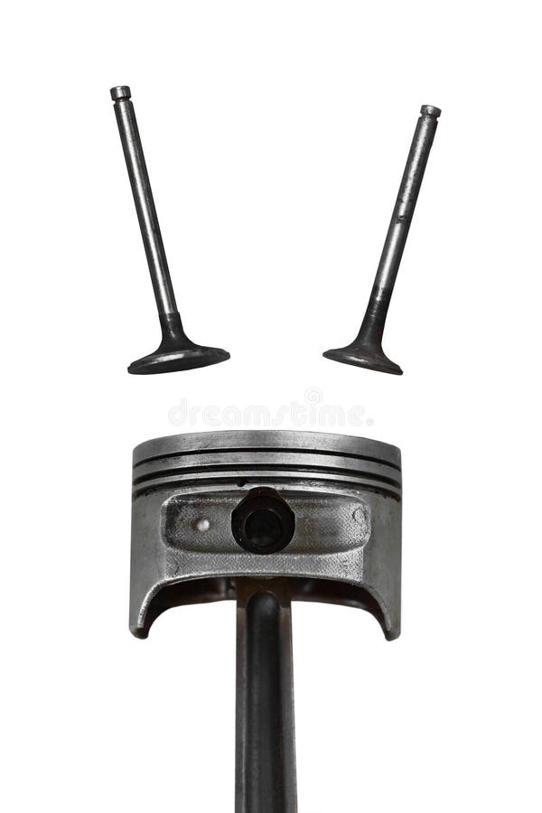 Piston of the Engine or the Machine, Piston and Rod Remove for Check ...