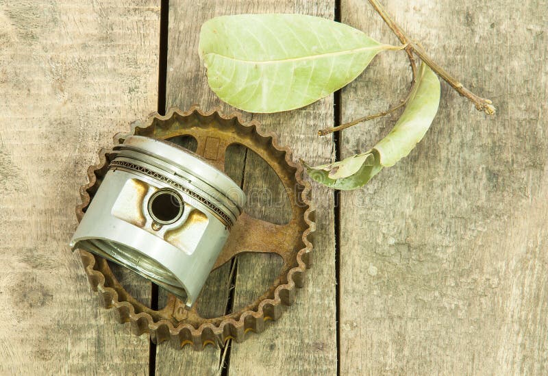 Piston, gear, pulley stock photo. Image of retro, repair - 60768614