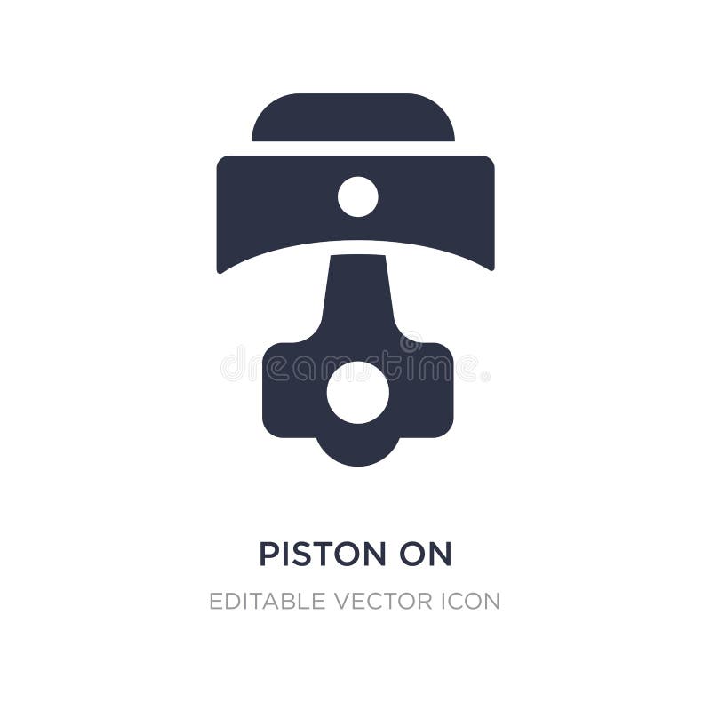 Piston on Icon on White Background. Simple Element Illustration from ...