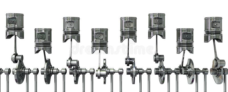 Fuel Burning on Top of Engine Piston. Burning Fire Flame on Engine ...