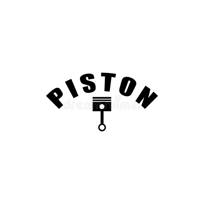 Piston Logo Illustration Design Vector Template Stock Vector ...