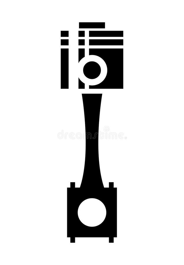 Piston Motorcycle Silhouette Stock Vector - Illustration of repair ...