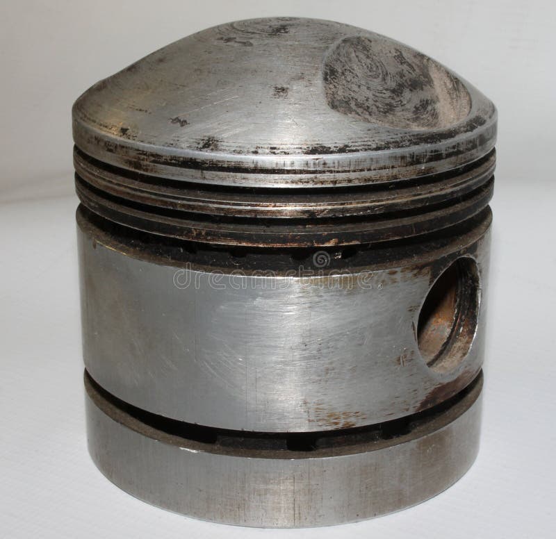 Piston stock image. Image of piston, scratched, steel - 41756829