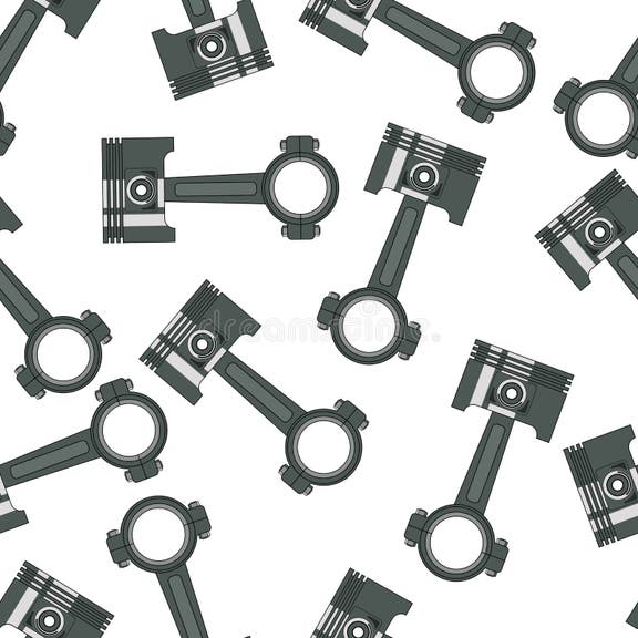 Piston seamless stock vector. Illustration of doodle - 45271508