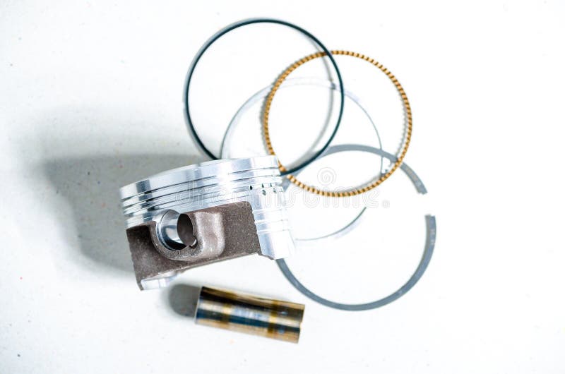 Piston and set of ring stock image. Image of polish, alloy - 40146843