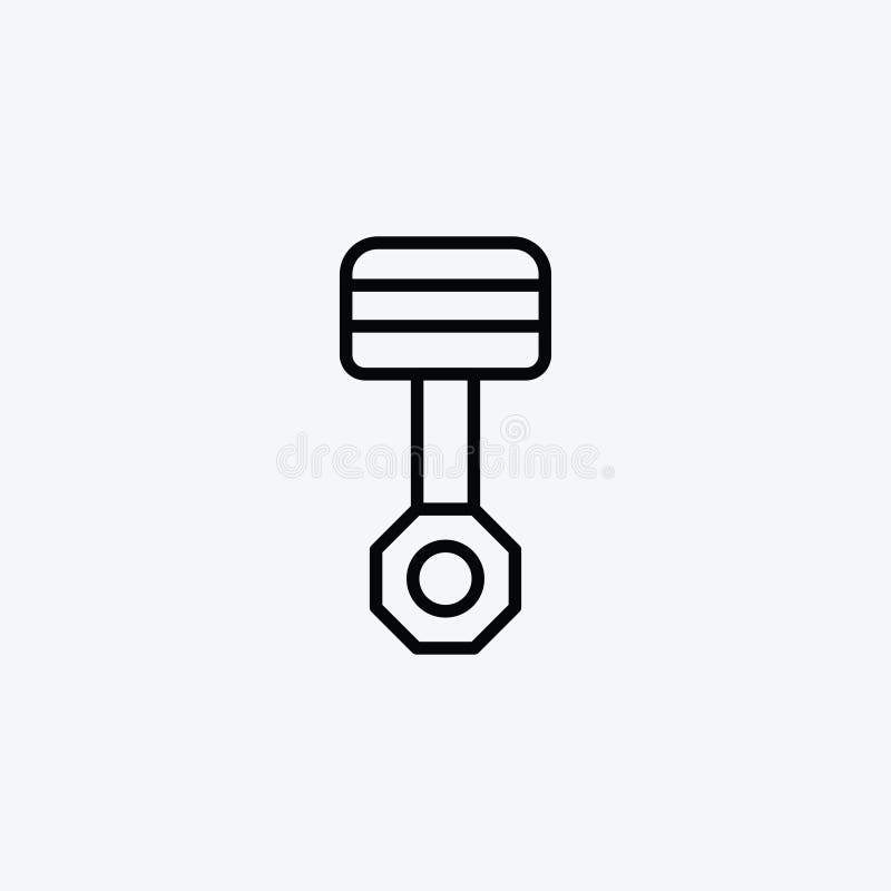Piston vector icon set stock vector. Illustration of piston - 340446930