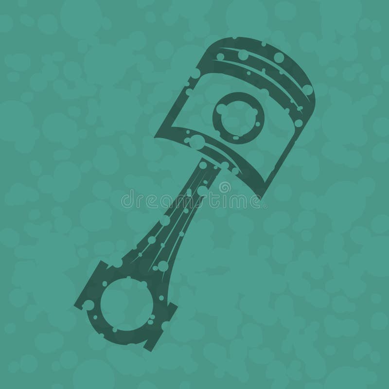 Piston. Vector Illustration Decorative Design Stock Vector ...