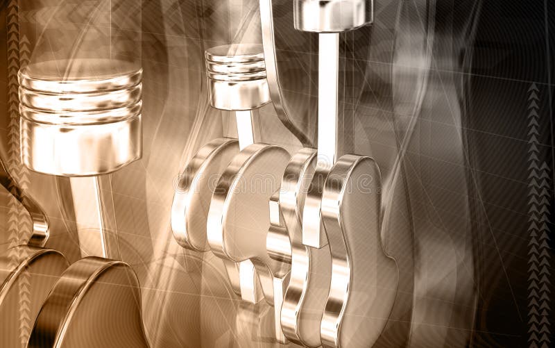 Pistones stock de ilustración. Ilustración de efectos - 6729913