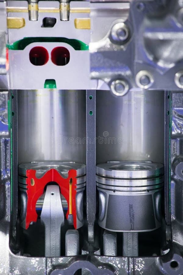 Pistones En Un Motor De Coche Foto de archivo - Imagen de coche ...