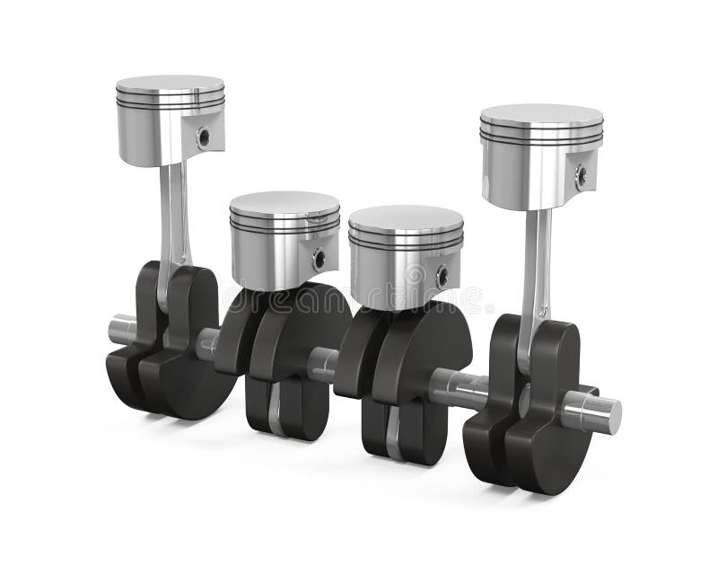 Pistoni del motore V4 illustrazione di stock. Illustrazione di motore ...