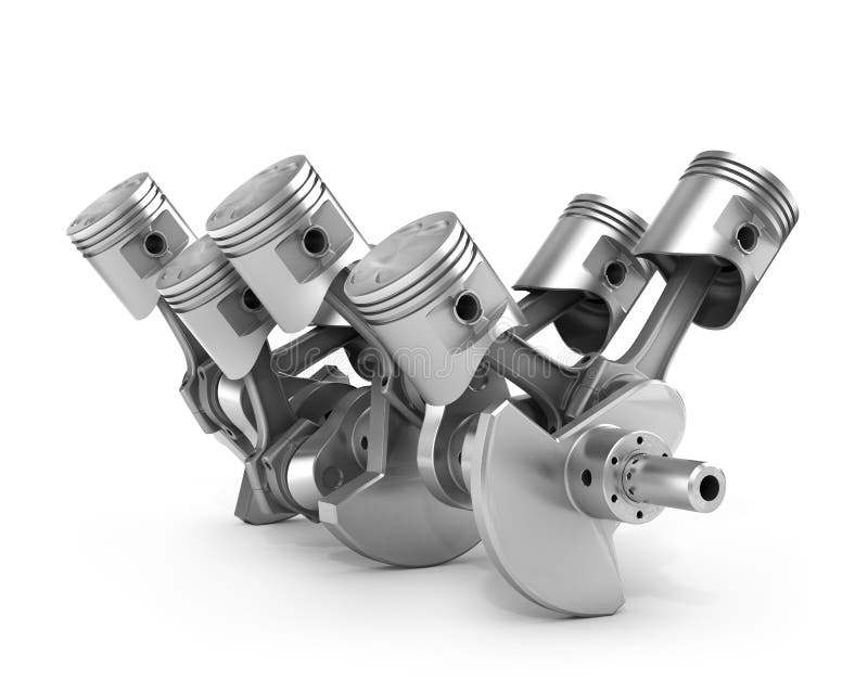 Pistoni e dente del motore illustrazione di stock. Illustrazione di ...