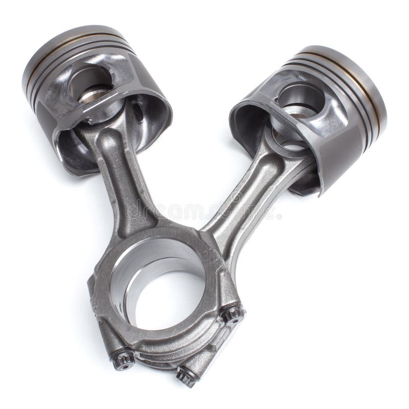 Pistons and Connecting Rods, Main Parts for an Internal Combustion ...
