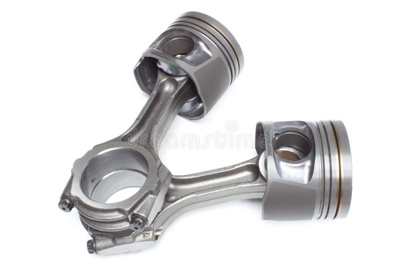Pistons and Connecting Rods Lie Stock Image - Image of internal ...