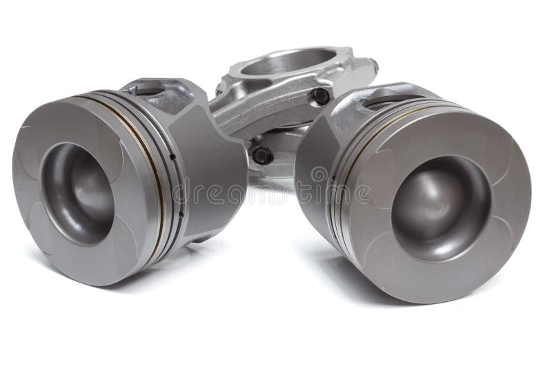 Pistons and Connecting Rods Stock Image - Image of mechanical ...