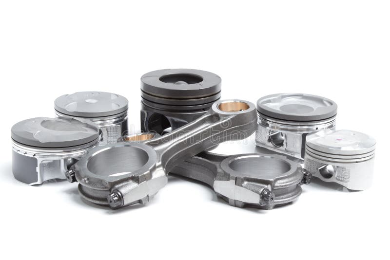 Pistons and Connecting Rods, Main Parts for an Internal Combustion ...