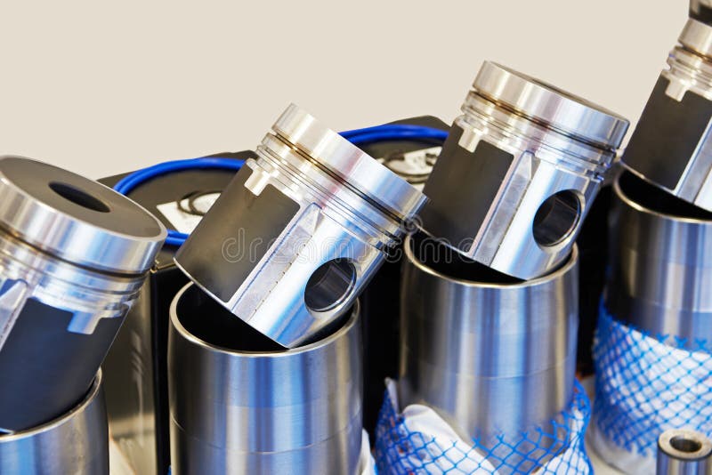 Pistons for diesel engines stock image. Image of mechanical - 230287477