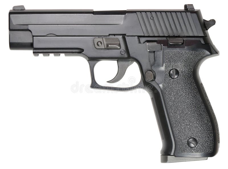 Pistool stock foto. Image of wapen, pistool, brand, kanon - 18985024