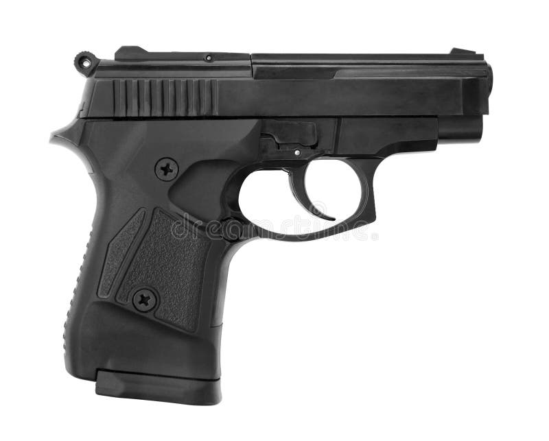 Pistool stock afbeelding. Image of militair, misdaad - 27322971