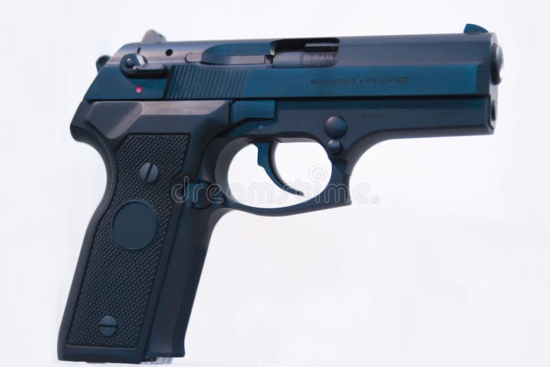 Pistool stock foto. Image of wapen, pistool, brand, kanon - 18985024