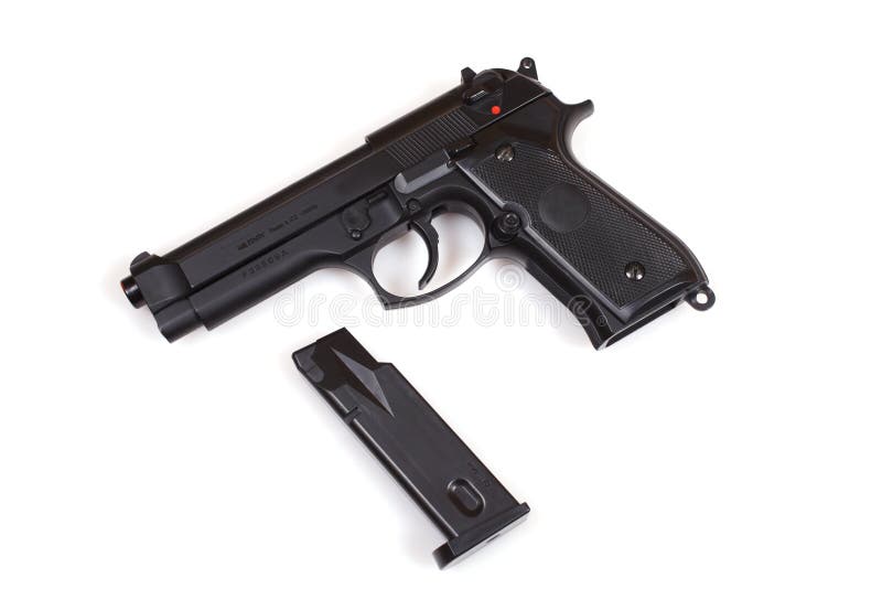 Pistool 9mm stock foto. Image of diefstal, brand, verdedig - 4200260