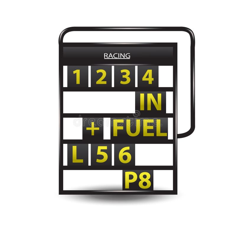 Pit Board. Vector Illustration Decorative Design Stock Vector ...