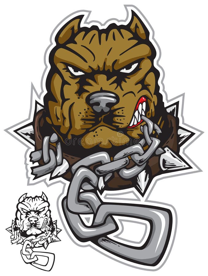 Mean Dog Face Clipart