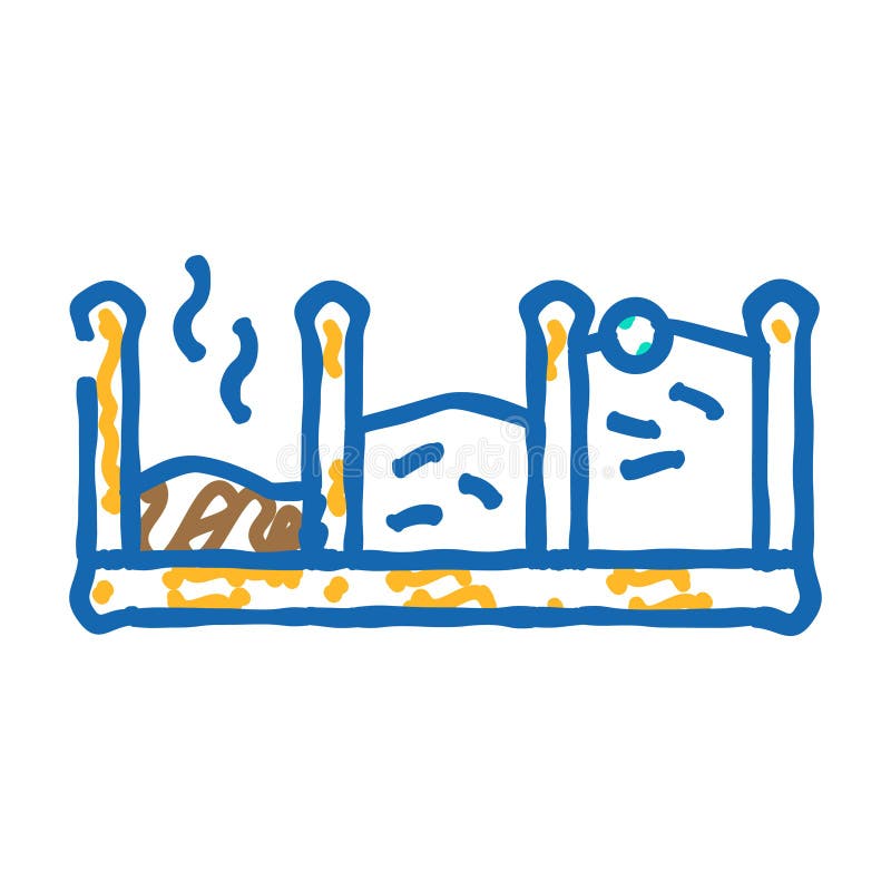 Pit Compost Icon Doodle Illustration Stock Illustration - Illustration ...