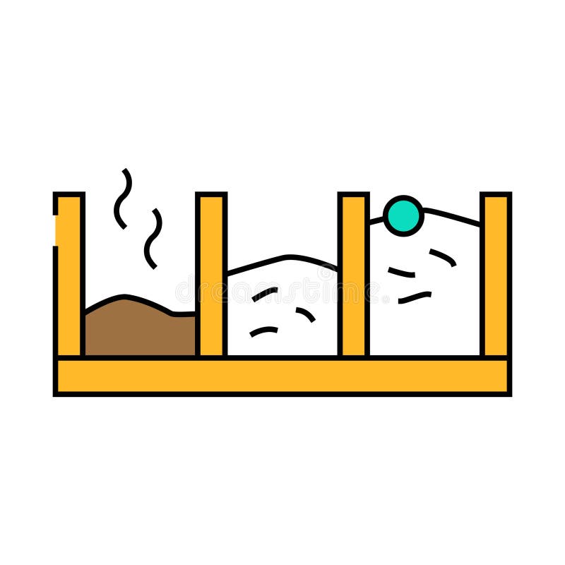 Pit Compost Icon Color Illustration Stock Illustration - Illustration ...