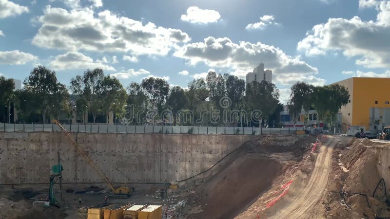 Pit for the Construction of a Multi-storey Building Stock Footage ...