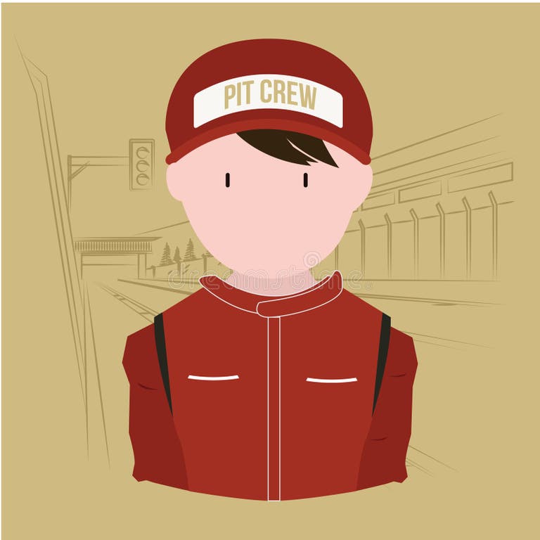 Pit Crew. Vector Illustration Decorative Design Stock Vector ...