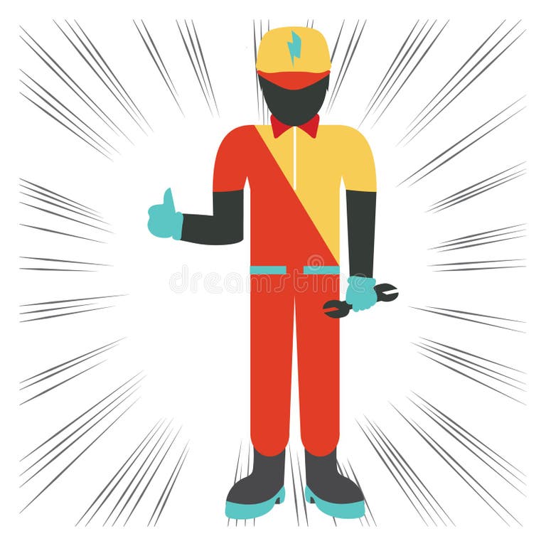 Pit Crew. Vector Illustration Decorative Design Stock Vector ...