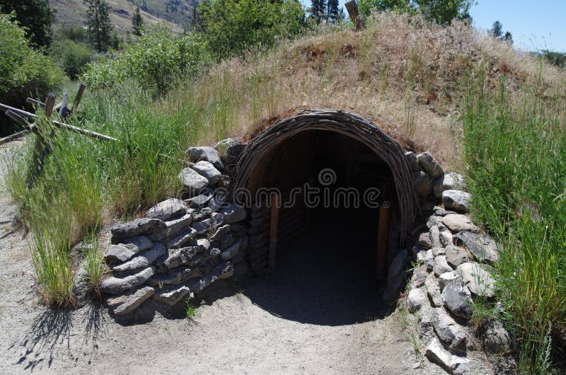 Okanagan Pit-house 2 editorial photo. Image of nkmip - 120045486