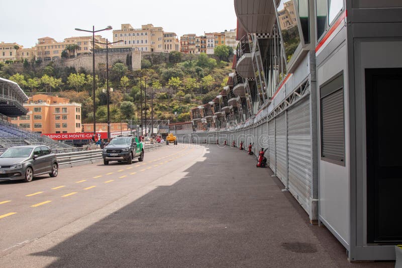 The Pit Lane of the Monaco Grand Prix Editorial Photo - Image of city ...