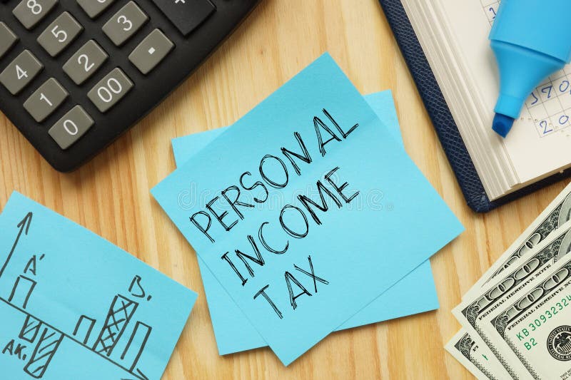 PIT Personal Income Tax is Shown Using the Text Stock Photo - Image of ...